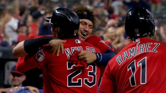 Naylor scores the go-ahead run in the 8th inning, the Guardians beat the Athletics 7-6 - ABC7 ...