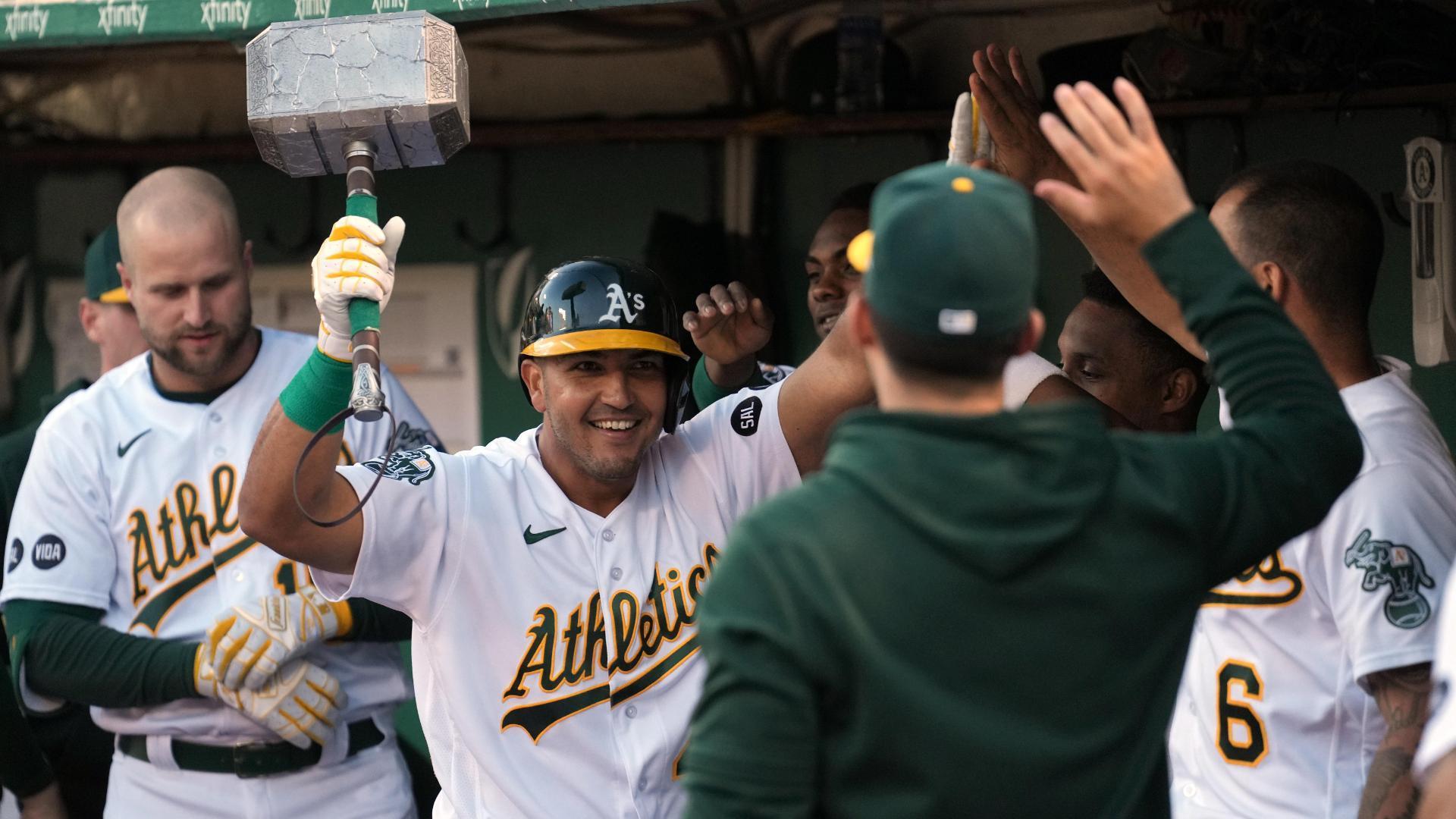 Medina overcomes five walks, pitches five innings to lead A's past ...