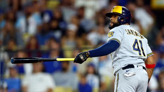 Dodgers win 9th in a row with 6-2 victory over Brewers in matchup of NL ...