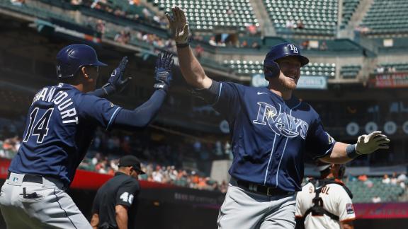 Raley races for 1st pinch-hit, inside-the-park HR in Rays' history in 6 ...