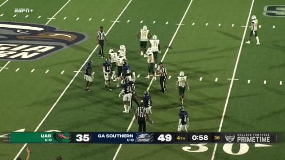 Georgia Southern 49 35 UAB Sep 9 2023 Final Score ESPN