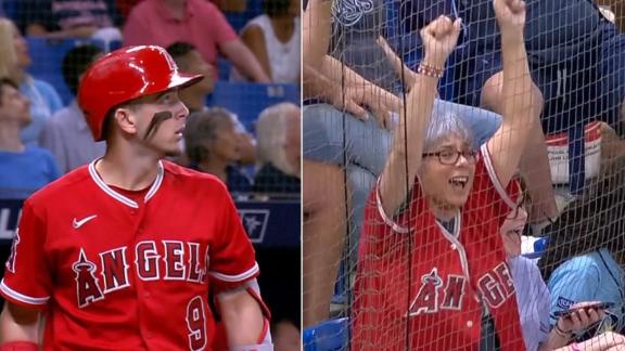 Basabe hits 2-run double in 4-run 8th as the Rays beat the Angels 6-2 ...