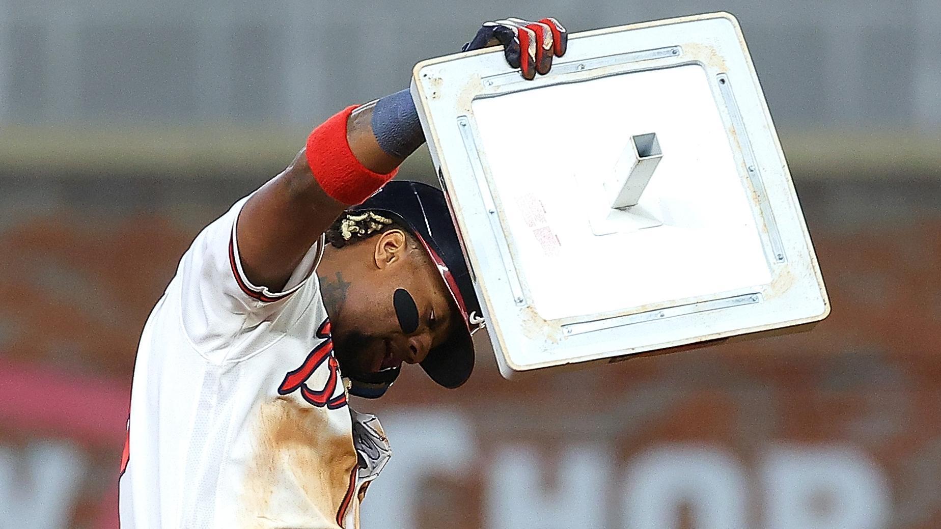 Acuña becomes first 40-70 player, Albies lifts Braves over Cubs 6-5 in ...