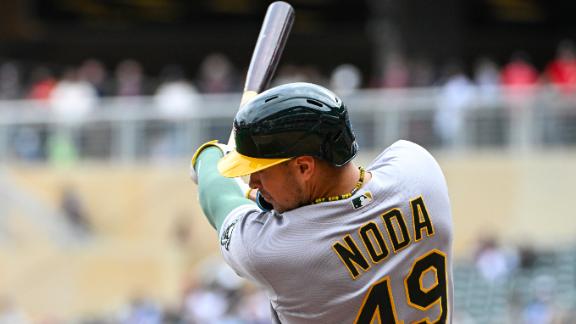 Ryan Noda's homer in 8th gives A's 2-1 win over AL Central champion ...