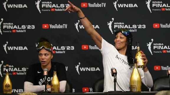 Las Vegas Aces become first repeat WNBA champs in 21 years, beating New ...