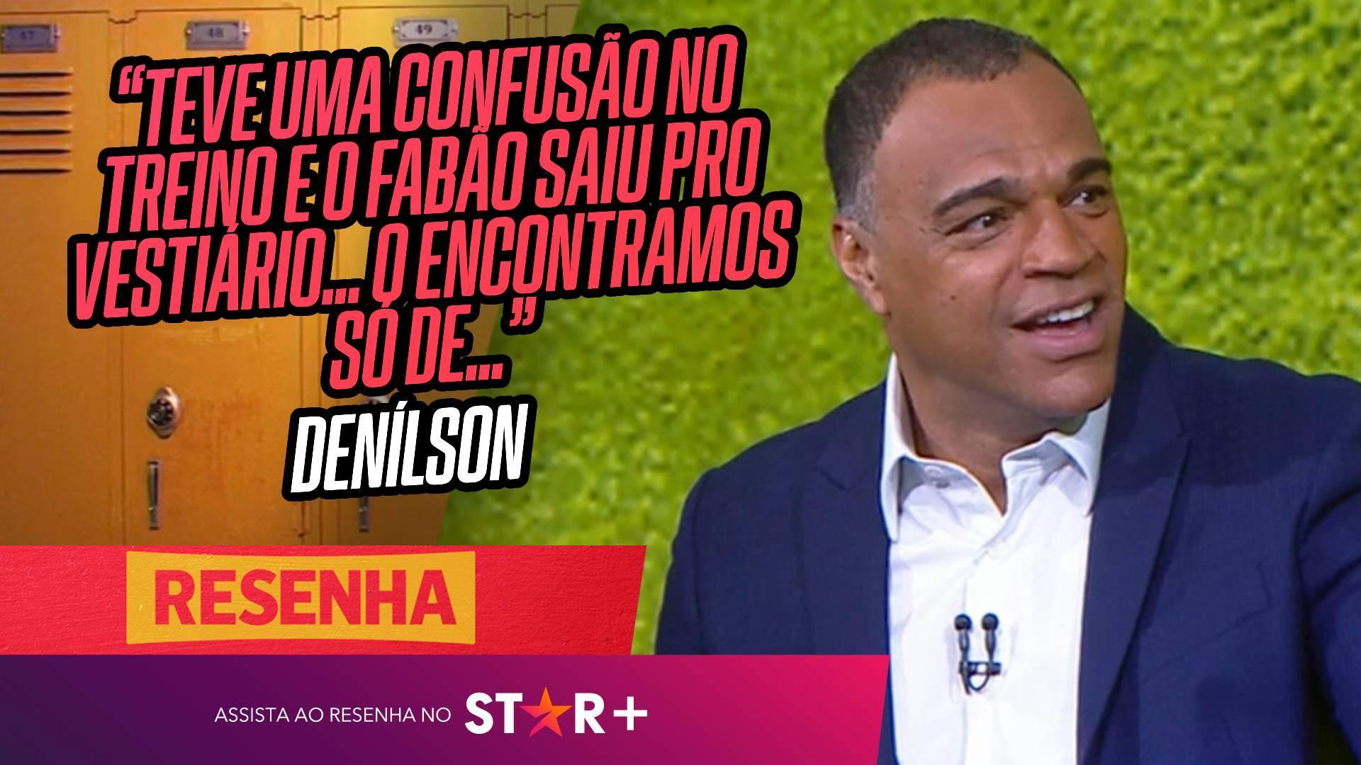 Denílson Show revela resenha com Fabão na época do Betis: 'Ele no vestiário só de...' - ESPN Video