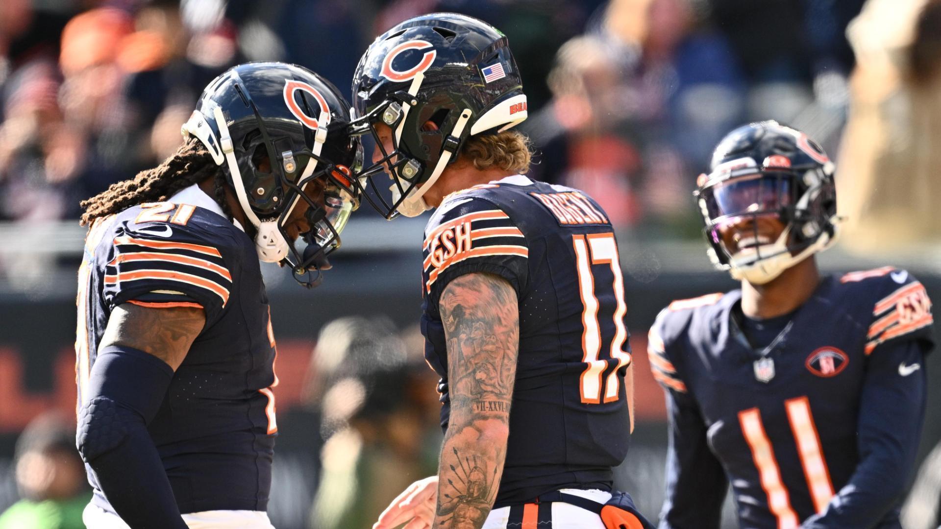 Rookie Tyson Bagent leads 3 TD drives in place of Justin Fields, Bears ...