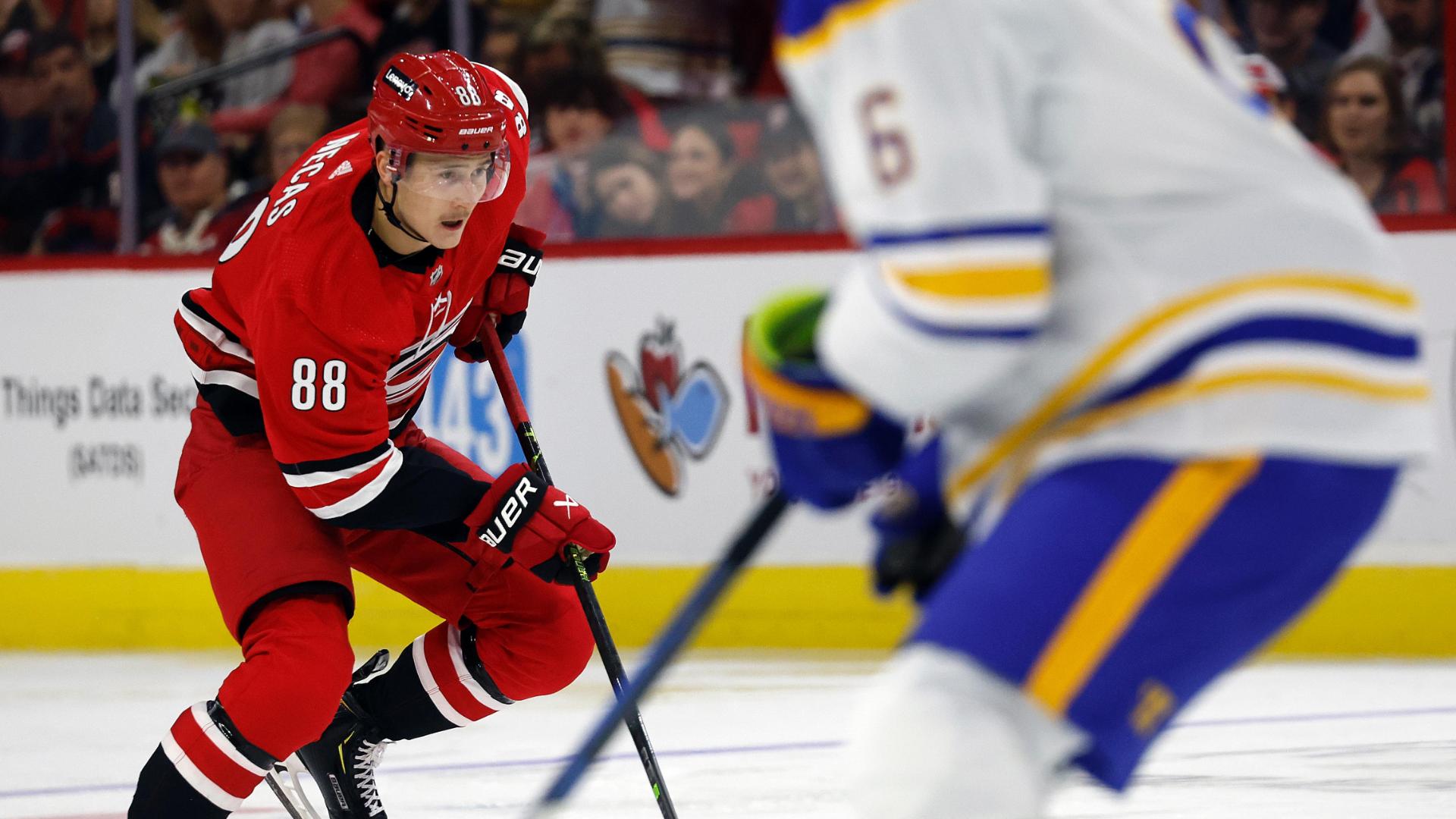 Necas scores another OT winner as Hurricanes beat Sabres 3-2 - ABC11 ...