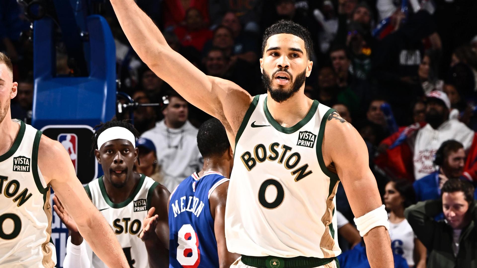 Derrick White, Jayson Tatum lead short-handed Celtics over 76ers in ...