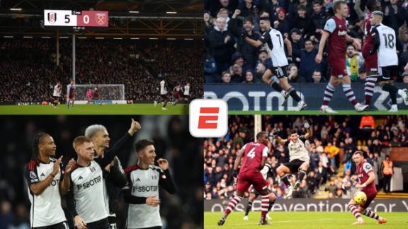 Fulham aplastó al West Ham en duelo contrastante para los futbolistas mexicanos - ESPN Video