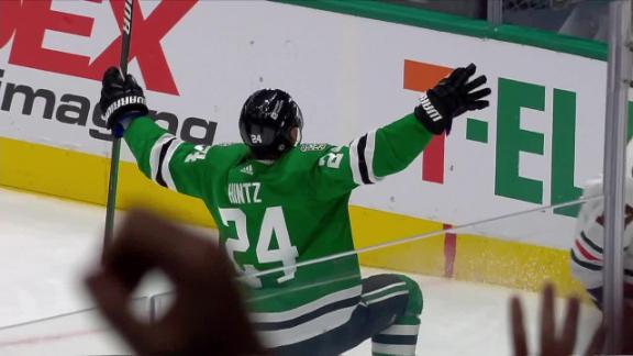 Hintz completes hat trick with 7.9 seconds left in OT as Stars beat ...