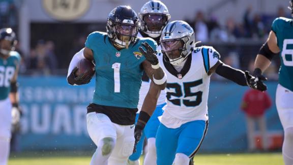 Travis Etienne scores twice, Jaguars end 4-game skid with 26-0 shutout ...
