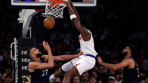 Randle scores 39, Anunoby has 17 in strong debut as Knicks beat Timberwolves 112-106 - ABC7 New York