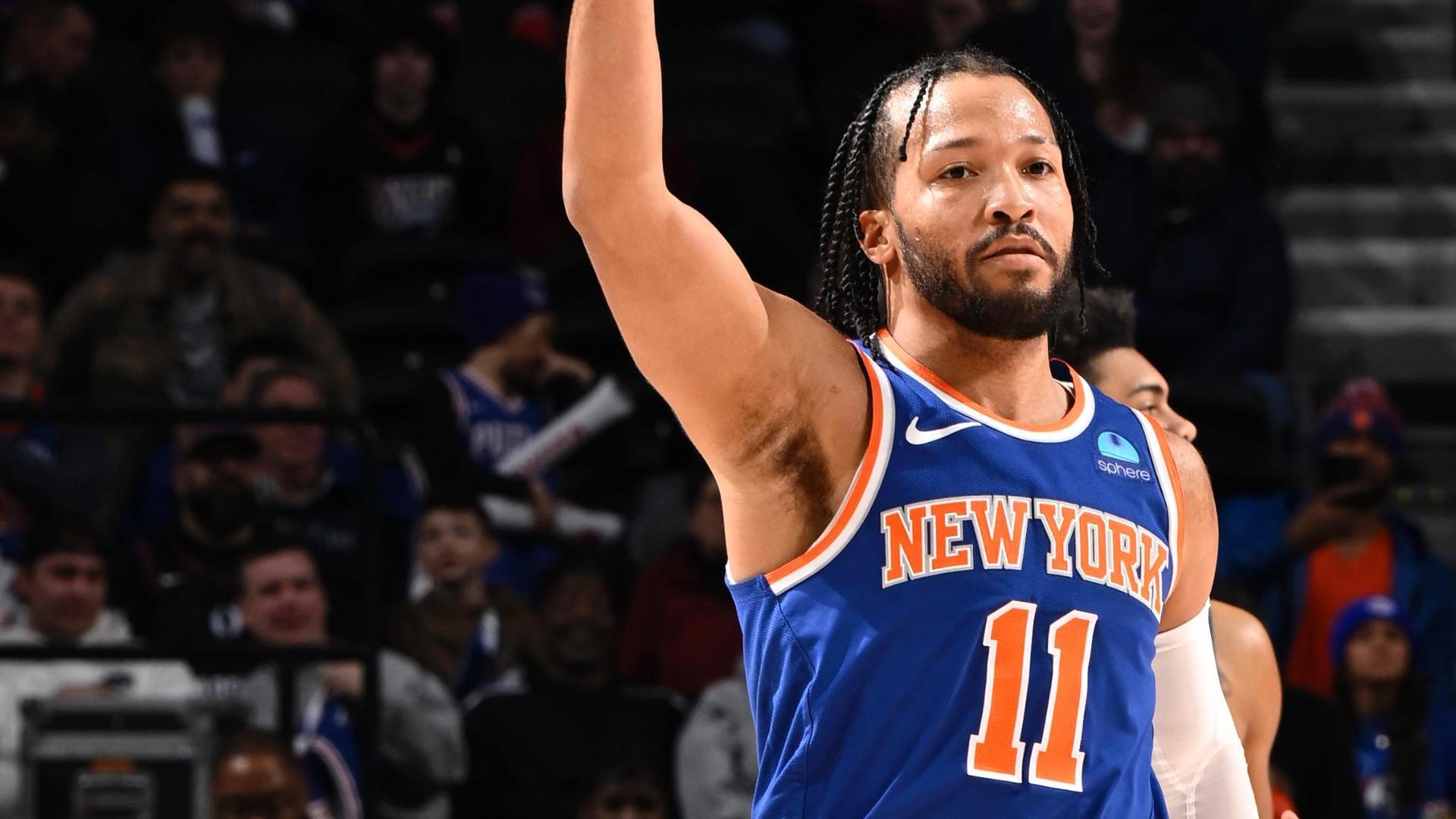 Brunson scores 29 points to lead Knicks past 76ers 128-92 for 3rd ...