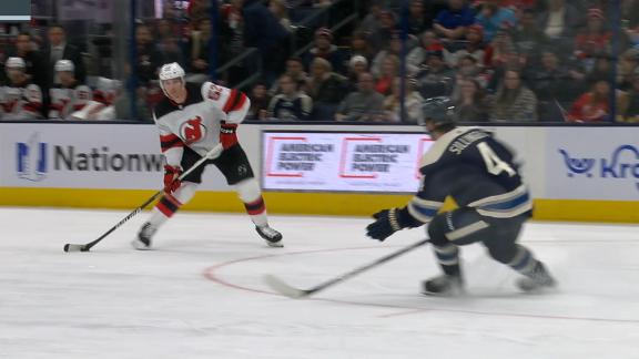 Devils score 4 in 2nd period, beat Blue Jackets 4-1 - ABC7 New York