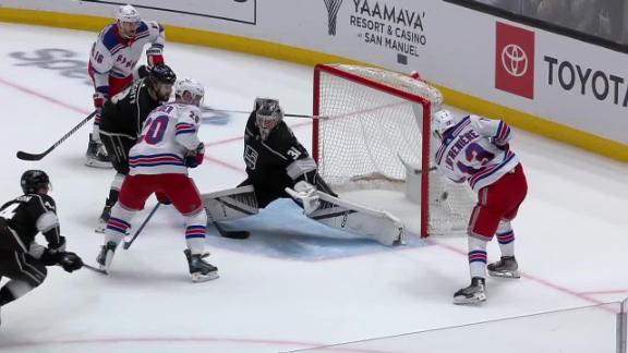 Quinton Byfield's goal gives Kings a 2-1 win over Rangers to spoil Jonathan Quick's return to LA ...