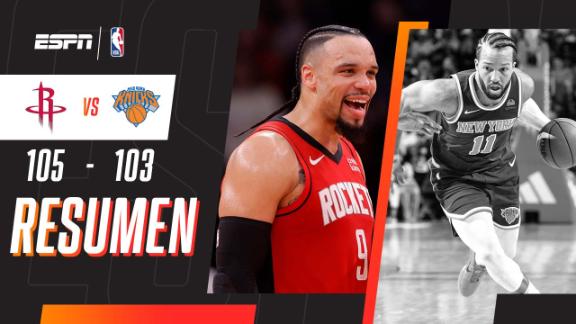 ¡Sufrida victoria de los Rockets en su casa ante New York! - ESPN Video