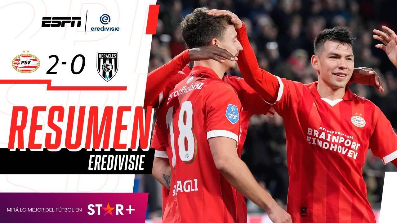 PSV de Chucky Lozano vence con facilidad al Heracles - ESPN Video