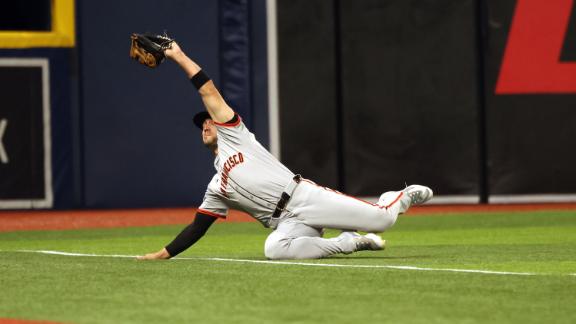 Waguespack and 5 relievers combine on a 6-hitter and Rays beat Giants 2 ...