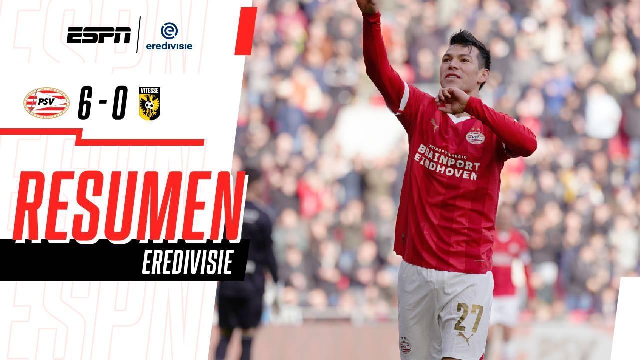 Resumen | PSV 6 - 0 Vitesse | Eredivisie - ESPN Video
