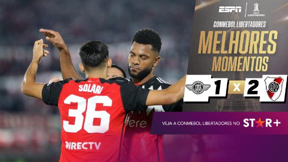 River Plate marca nos minutos finais e vence o Libertad pela ...