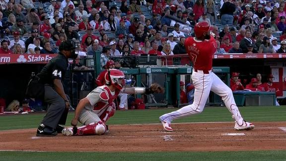 Angels score two on wild pitch and throwing error, beat Phillies 6-5 ...
