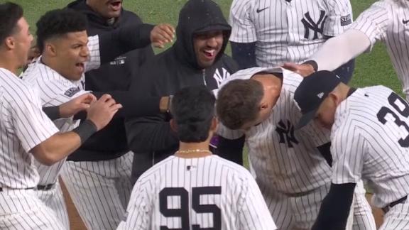 Stanton and Rizzo help Yankees rally in 9th inning for 2-1 victory over ...