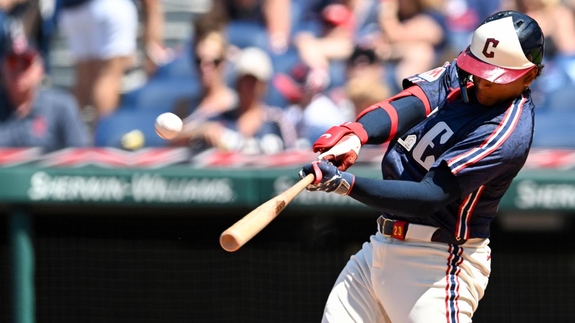 Bo Naylor's pinch-hit, 3-run homer sends AL Central-leading Guardians to 5-4 win over Giants ...