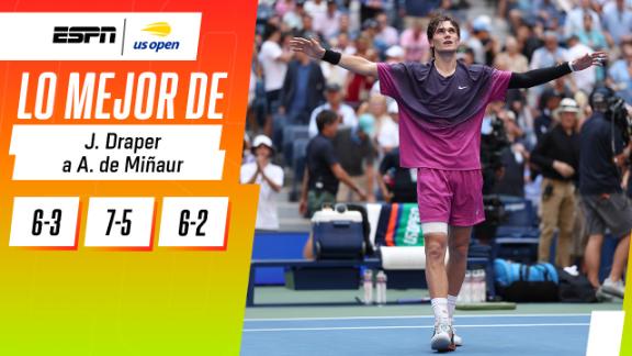 Draper pasó a semifinales del US Open con una gran victoria ante De ...