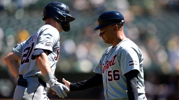 Sweeney has 4 hits, Madden strikes out 7 in Tigers' 9-1 win over ...