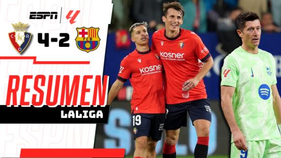 El Barcelona cayó en El Sadar y perdió el invicto ante Osasuna en ...