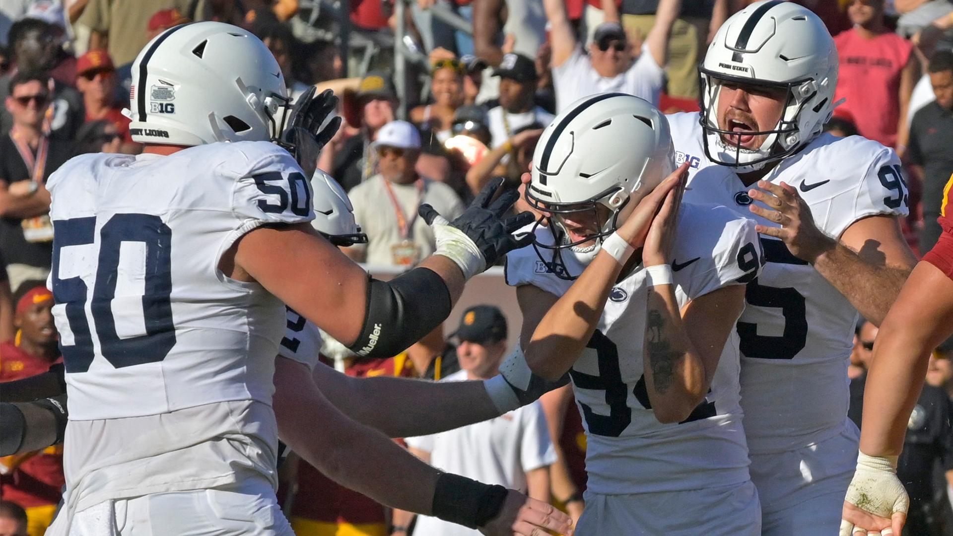 No. 4 Penn State rallies back to beat USC 33-30 in overtime on TE Tyler ...