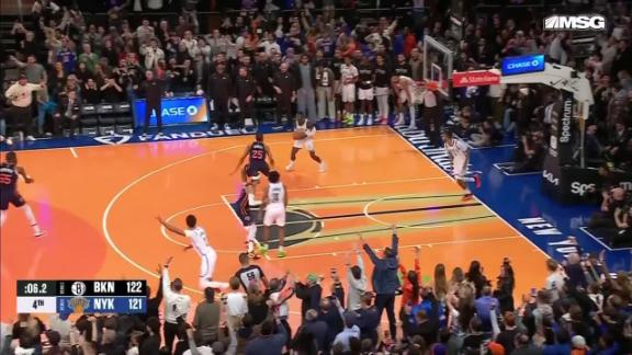 Brunson's 3-pointer with 6.2 seconds left gives Knicks 124-122 win over ...