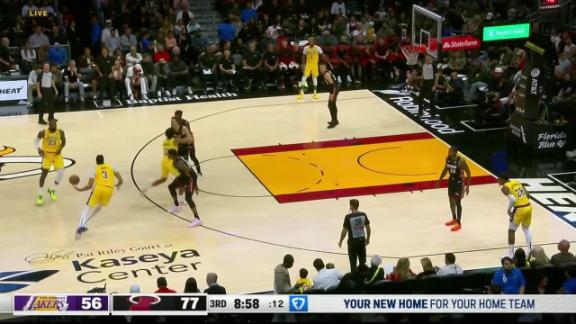Herro scores 31, Heat roll past LeBron and struggling Lakers 134-93 ...