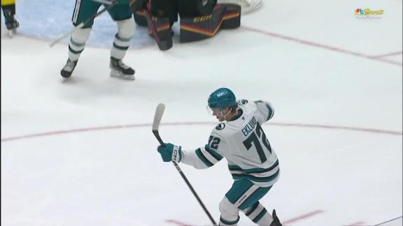 Pettersson scores twice 44 seconds apart and Canucks hold off Sharks 4-3 - ABC30 Fresno