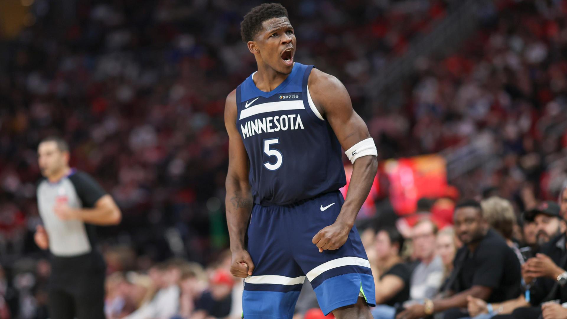 Edwards hits winning 3-pointer to cap Timberwolves rally with 113-112 win over Rockets - ABC13 ...