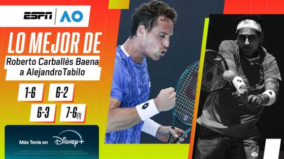 Alejandro Tabilo le dijo "hola y chau" al Abierto de Australia - ESPN Video