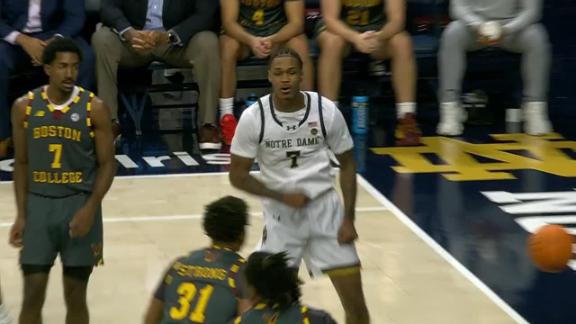 Tae Davis and Markus Burton combine for 46 points, Notre Dame beats BC ...