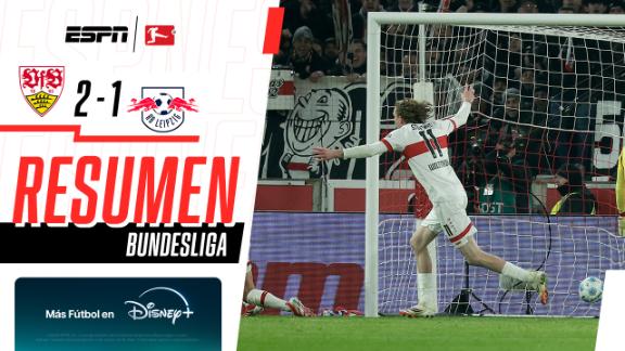 Stuttgart se lo dio vuelta al RB Leipzig y se puso en zona de copas ...