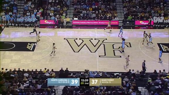 Hildreth scores 20 to help Wake Forest beat UNC 67-66, win 6th in a row ...