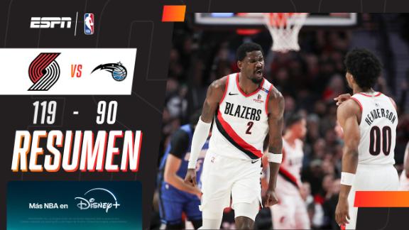 Triunfazo de los Trail Blazers 119-90 ante el Magic - ESPN Video