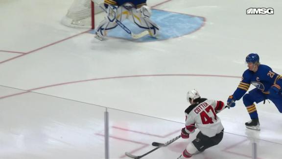 Tage Thompson leaves game after hit to head. Sabres hold off Devils for ...