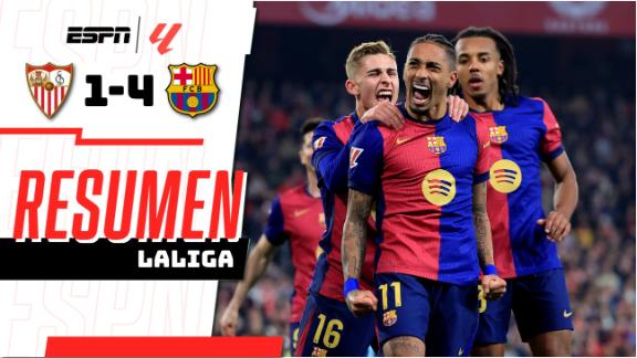Barcelona no perdonó y venció 4-1 al Sevilla para meter presión en el ...