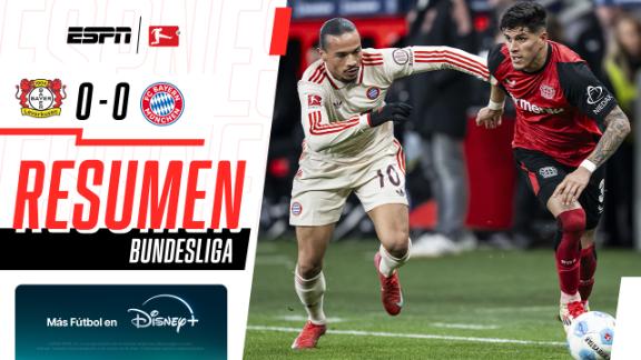 ¡Empate entre Bayer Leverkusen y Bayern Munich! - ESPN Video
