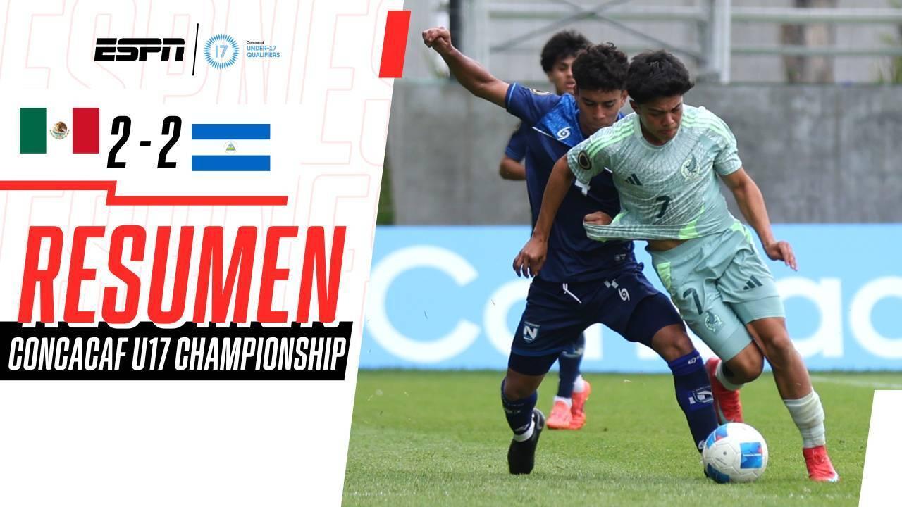 Resumen | México 2-2 Nicaragua | Concacaf U17 Championship - ESPN Video