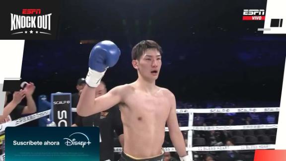 Ryuya Moriai le propinó a Eigoro Akai el primer nocaut de la cartelera ...