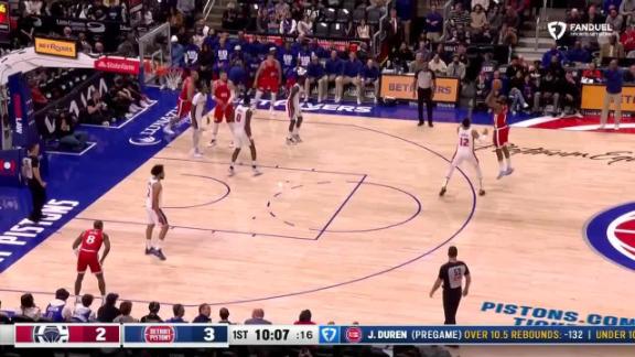 ¡Fenomenal! Batalla de triples entre James Harden y Cade Cunningham ...