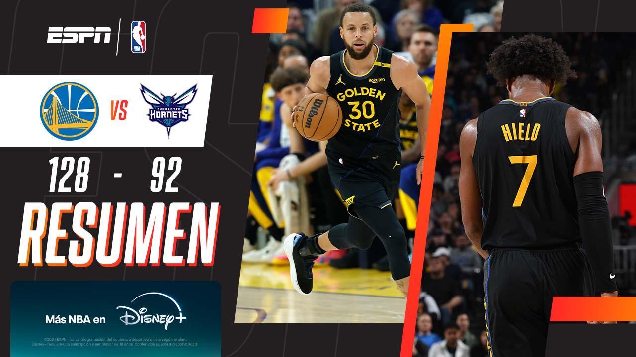 ¡Buena victoria de Golden State ante Charlotte en San Francisco! - ESPN ...