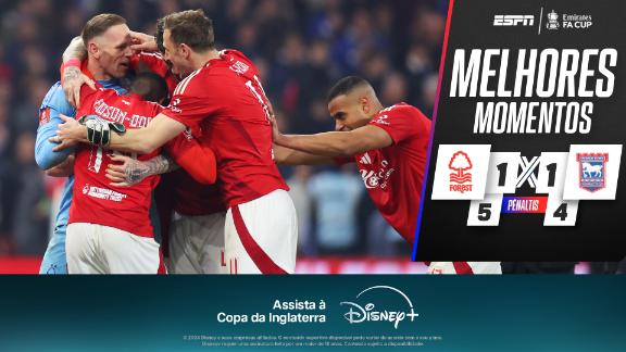 Nottingham Forest bate o Ipswich Town nos pênaltis e avança na Copa da ...
