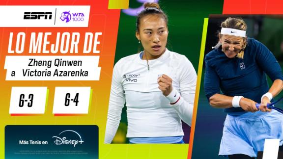 Zheng se vistió de favorita y derrotó a Azarenka en Indian Wells - ESPN ...